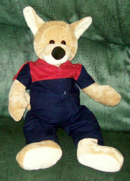 Russell Joey Scout wearing his new uniform adjusted from my winter pj ...