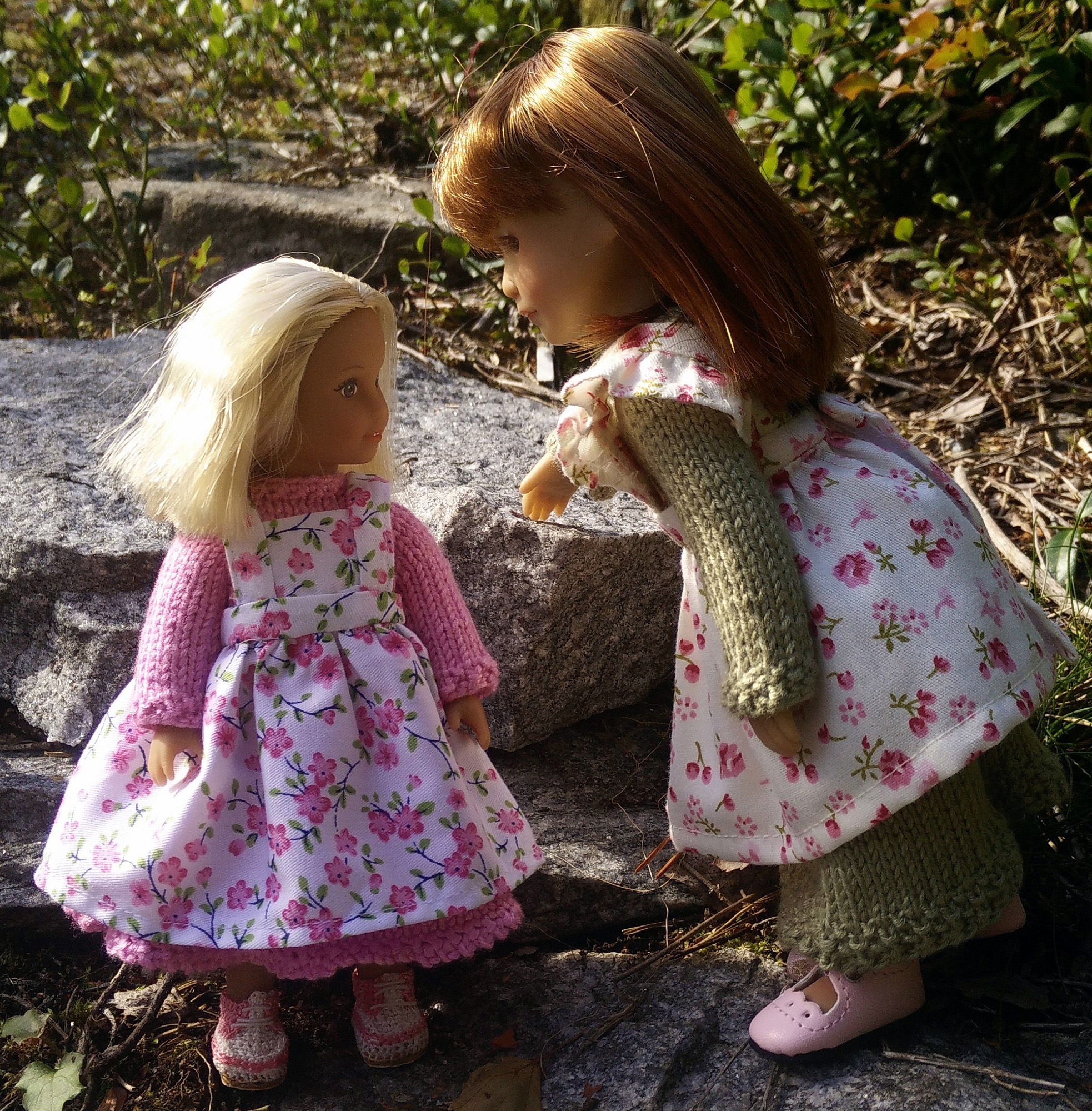 Maria Jonsson pinafore dress reduced pattern | Rosies Doll Clothes Patterns