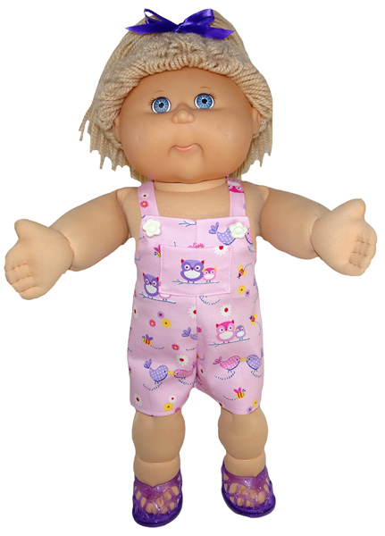 Cabbage Patch Short Overalls Doll Clothes Pattern | Rosies Doll Clothes ...