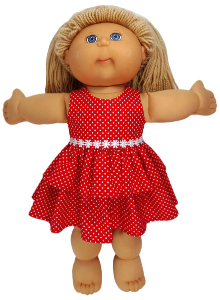 Cabbage Patch Christmas Dress doll clothes pattern | Rosies Doll ...