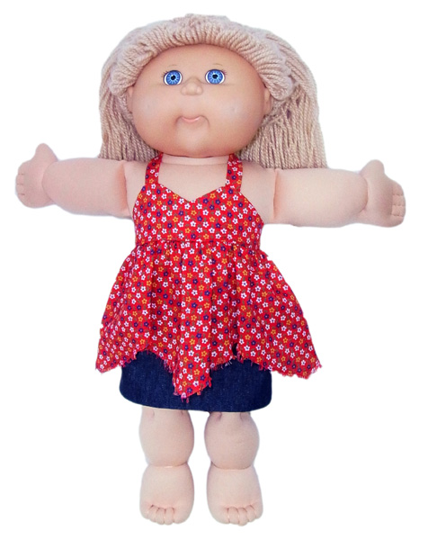 Cabbage Patch Plain Skirt doll clothes pattern | Rosies Doll Clothes ...