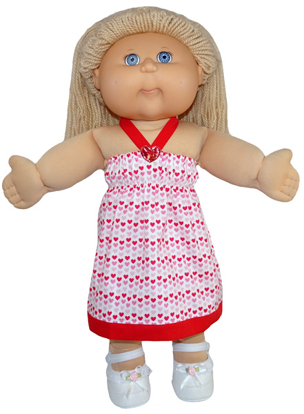 Cabbage Patch Strappy Dress Pattern with Trim | Rosies Doll Clothes ...